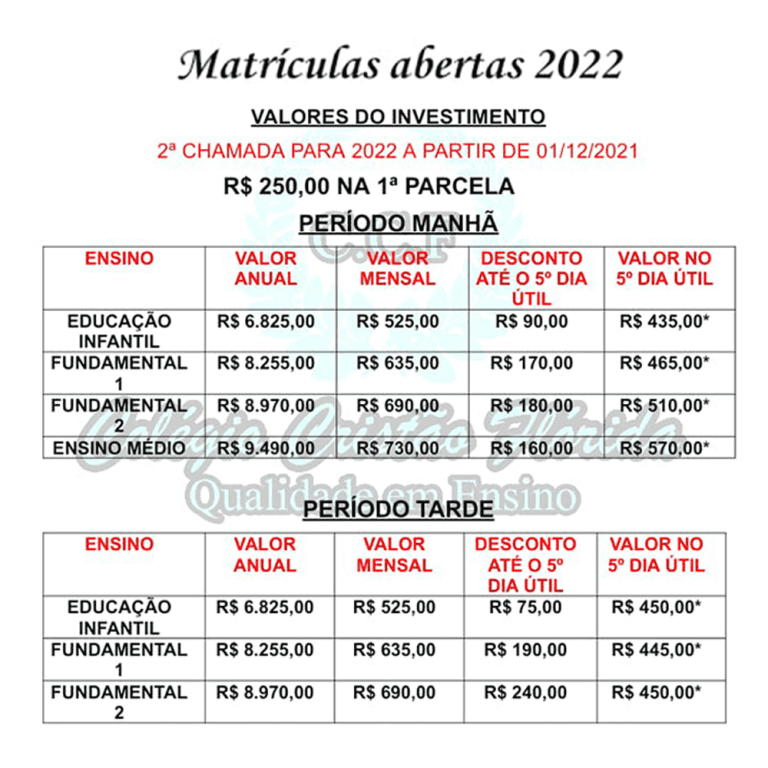 Matrículas 2022 Backup – Colégio Cristão Flórida